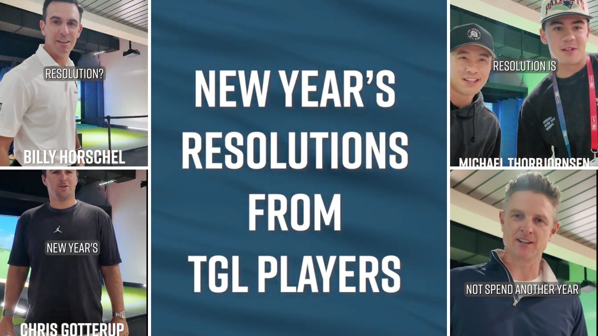 TGL Golf Stars Share New Year’s Resolutions Ahead of Season